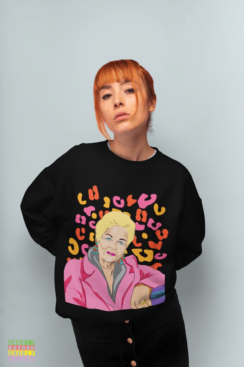 Pat Butcher Bold Leopard Print Sweatshirt Eastenders - Etsy