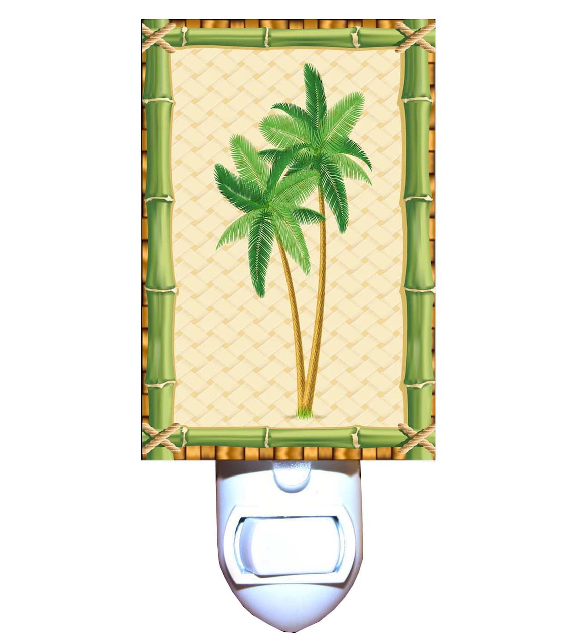 Bamboo Palm Tree Green Decorative Night Light - Etsy