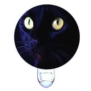 Midnight Black Cat Decorative Night Light - Etsy