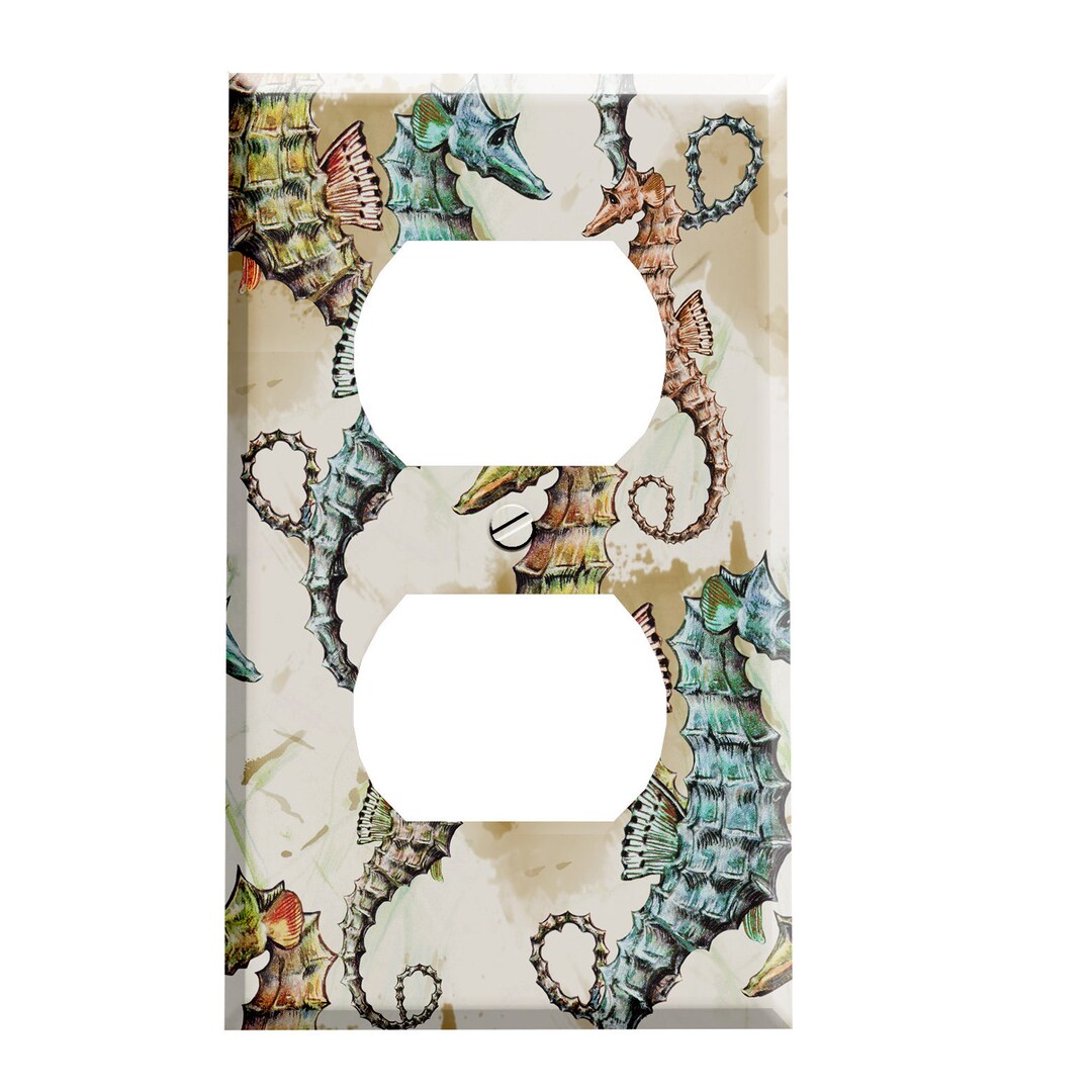 Seahorse Swim Decorative Outlet Cover - Etsy