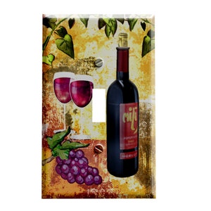 Red Wine and Grapes Decorative Switchplate Cover - Etsy