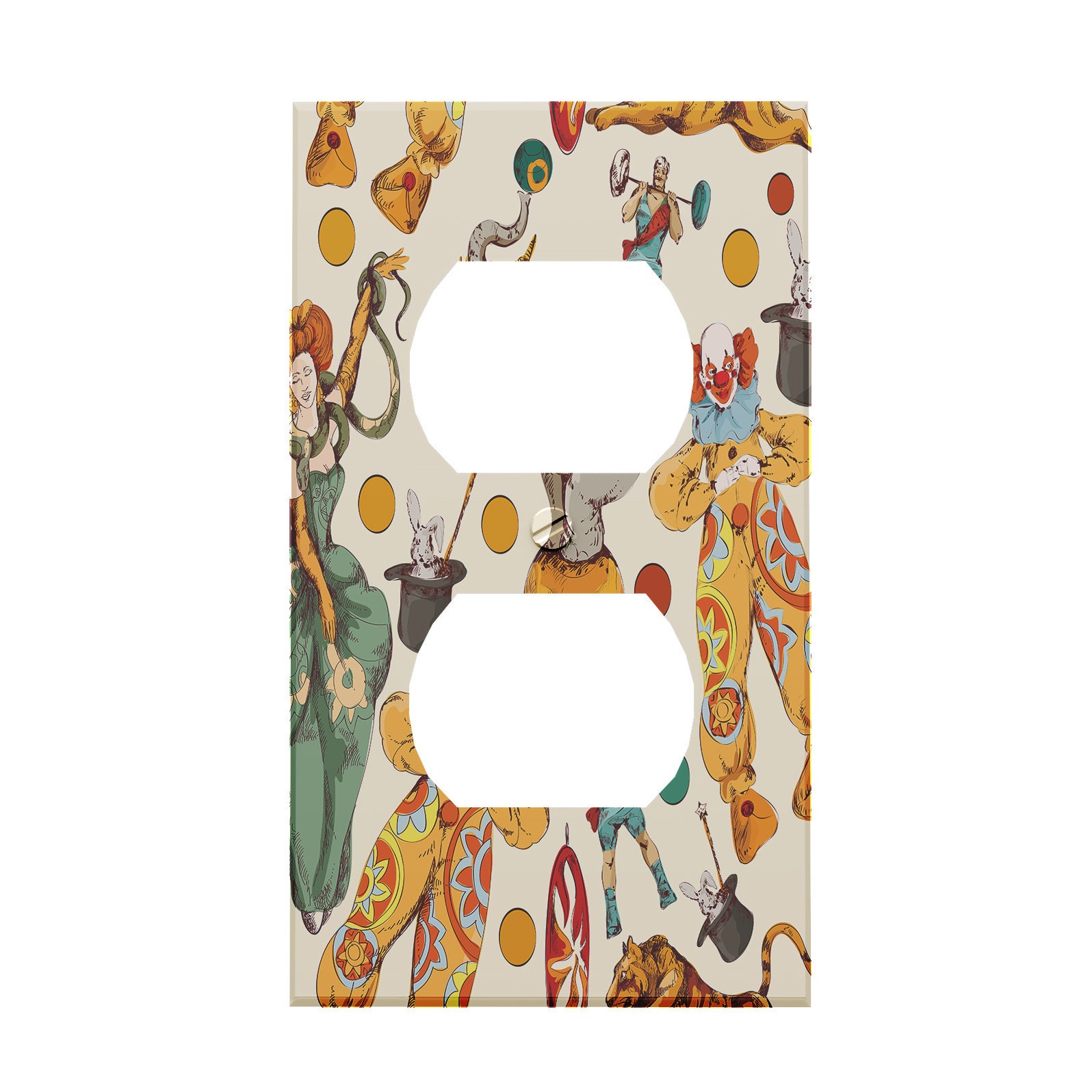 Circus Collage Decorative Outlet Cover - Etsy