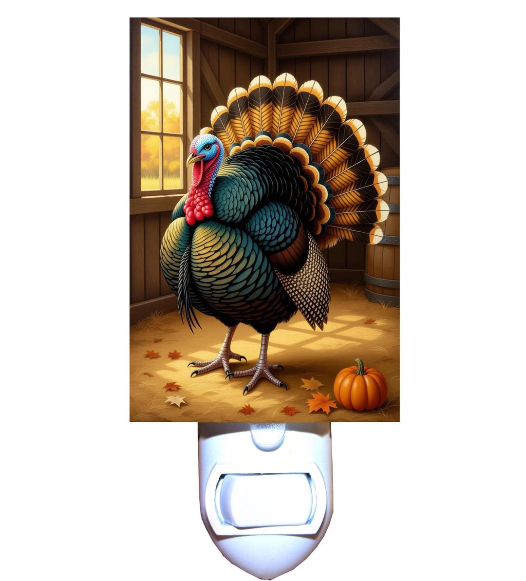 Farmhouse Thanksgiving Turkey Decorative Night Light / 2 Shapes to ...