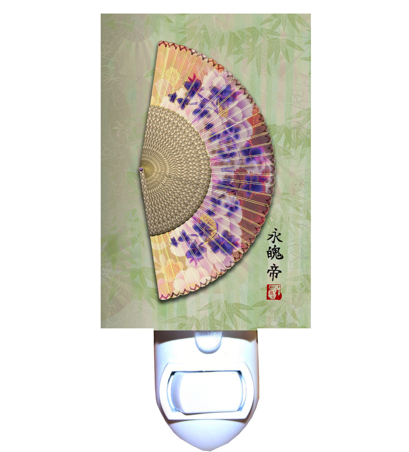 Oriental Fan Decorative Night Light - Etsy