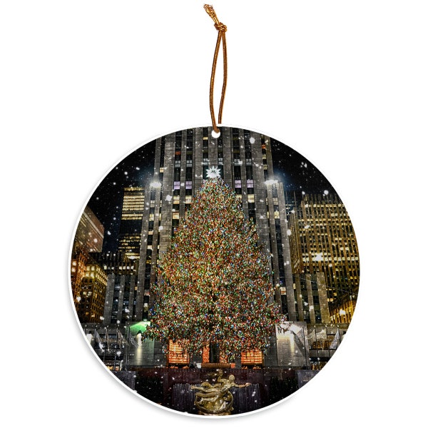 Rockefeller Tree Ornament - Etsy