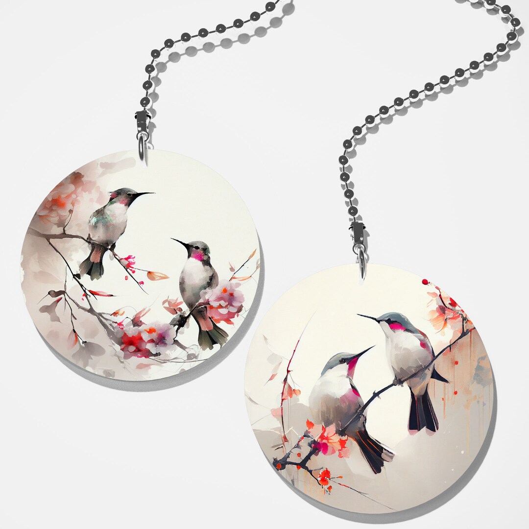 Set of 2 Coordinating Hummingbird Pair Fan Pull / Light Pull - Etsy