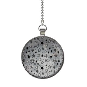 Celestial Stars and Moons Glow in the Dark Ceiling Fan / Light Pull ...