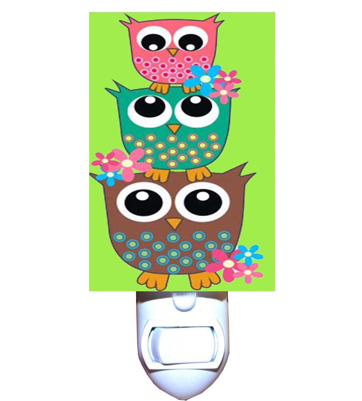 Retro Owl Stack Decorative Night Light - Etsy