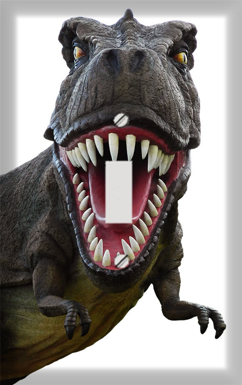 Mean T-rex Dinosaur Decorative Switch Plate Cover - Etsy