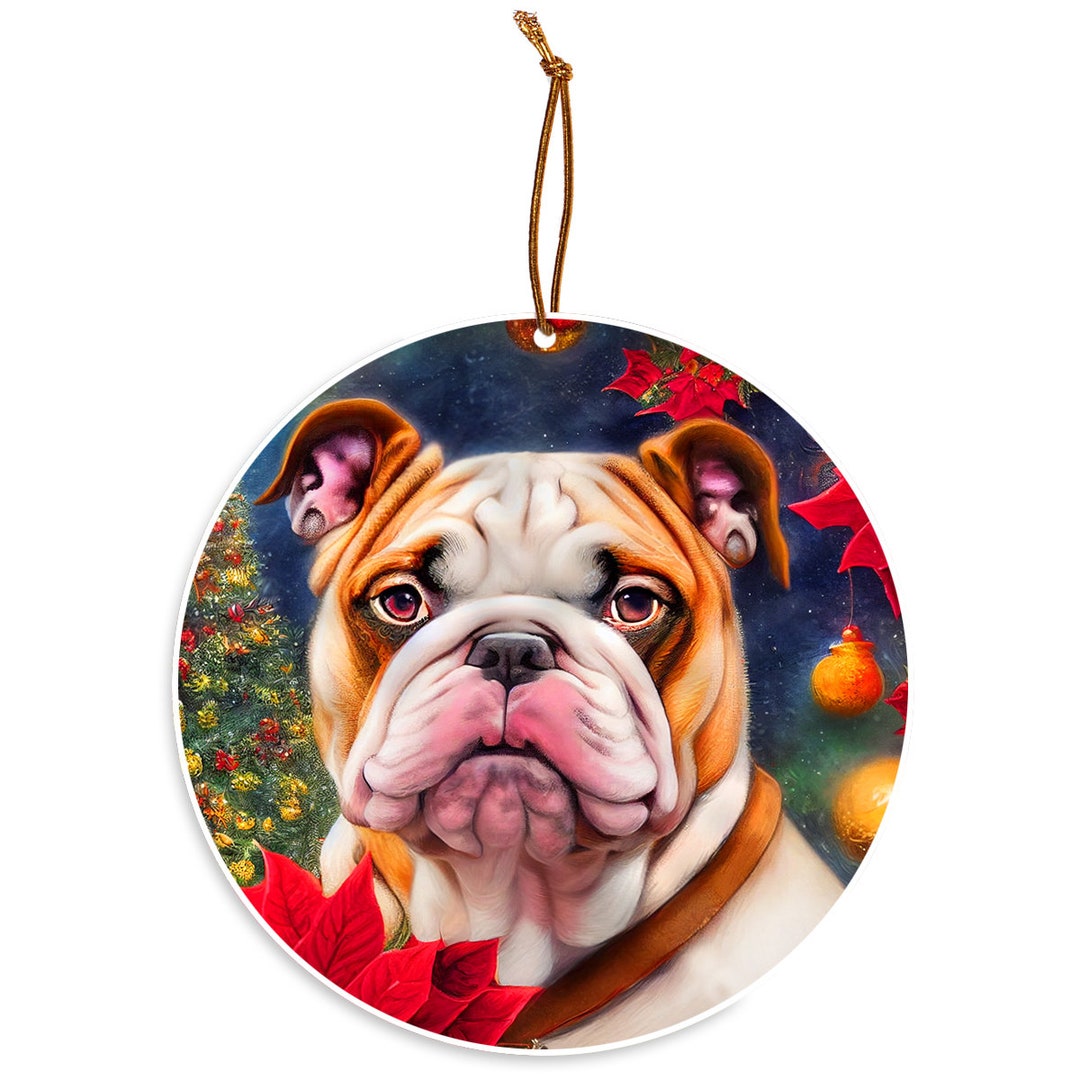 Christmastime Bulldog Dog Breed Christmas Tree Ornament - Etsy
