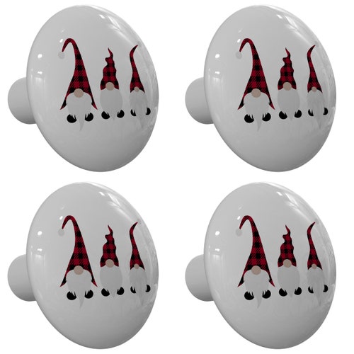 Set of 4 Christmas Holiday Candy Canes Drawer Knobs - Etsy