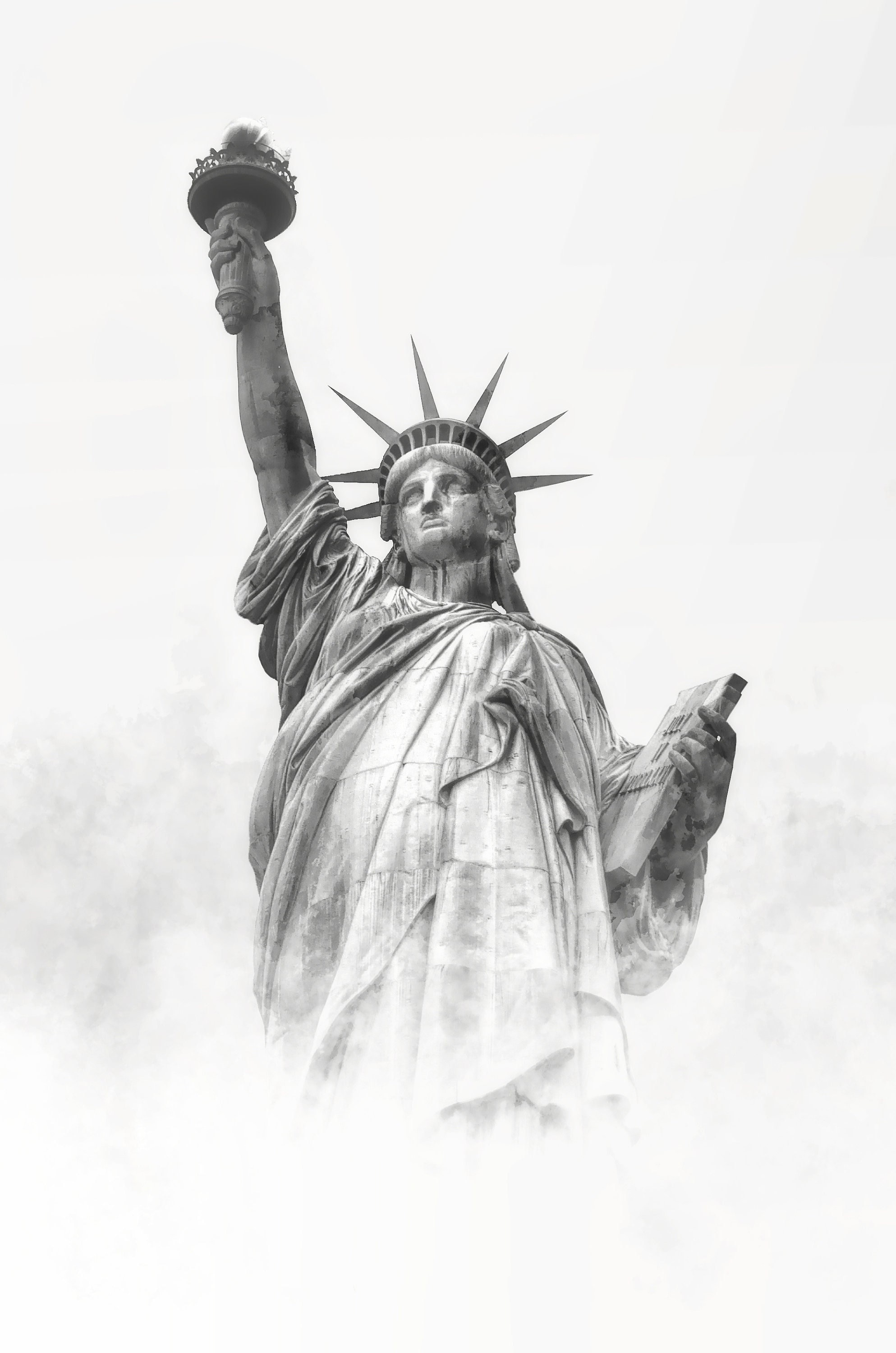 Statue Of Liberty Clipart Black And White Statue Of Liberty Black And