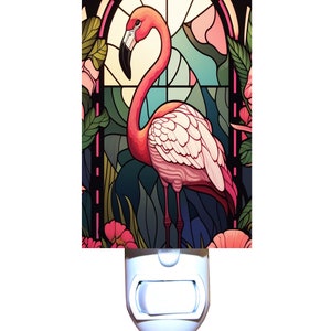 Flamingo Stained Glass Lamp - Etsy