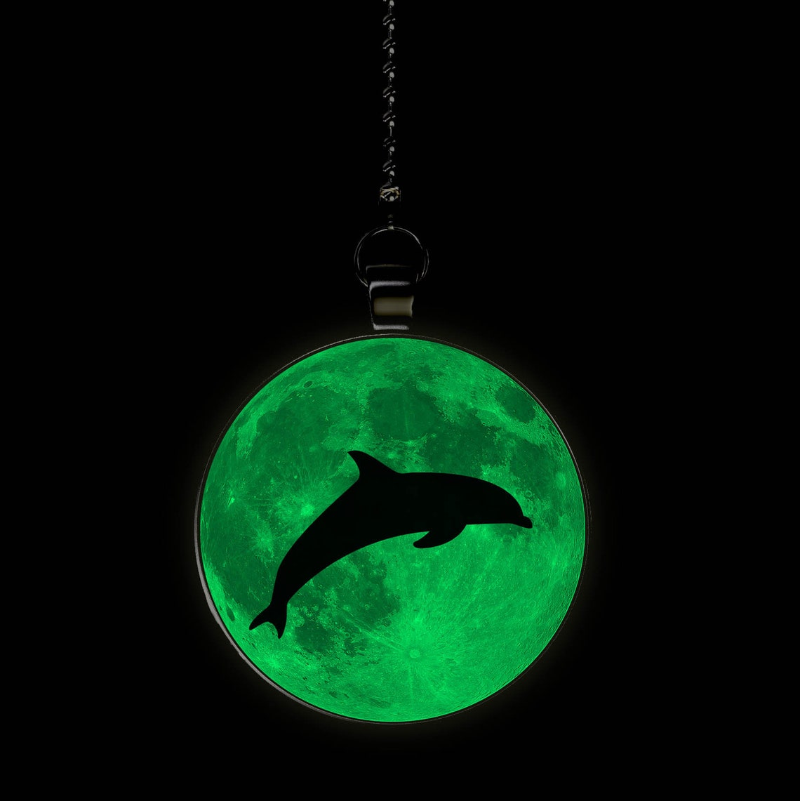 Dolphin Moon Glow in the Dark Ceiling Fan / Light Pull Pendant - Etsy