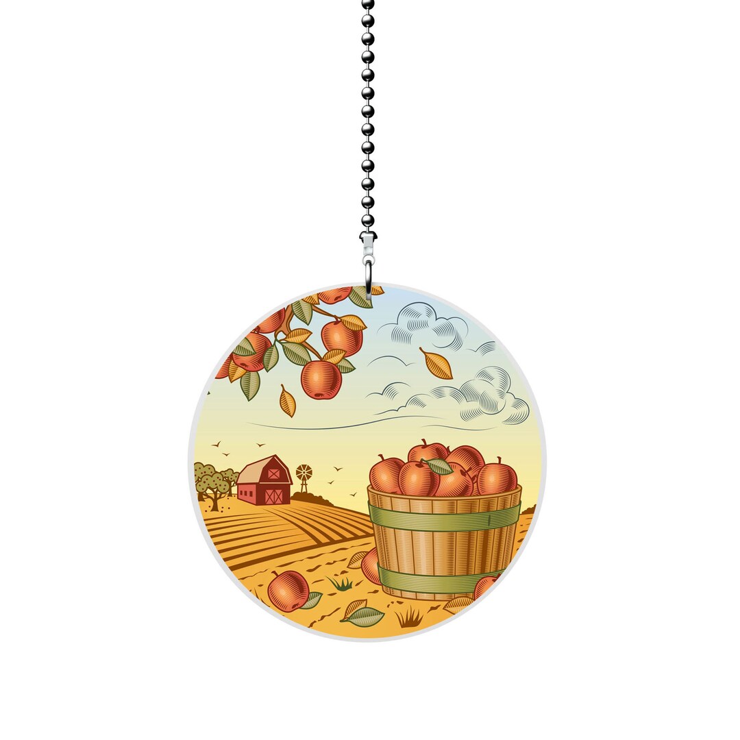Autumn Apple Farm Fan Pull / Light Pull - Etsy