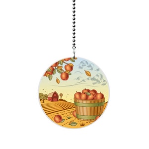 Autumn Apple Farm Fan Pull / Light Pull - Etsy