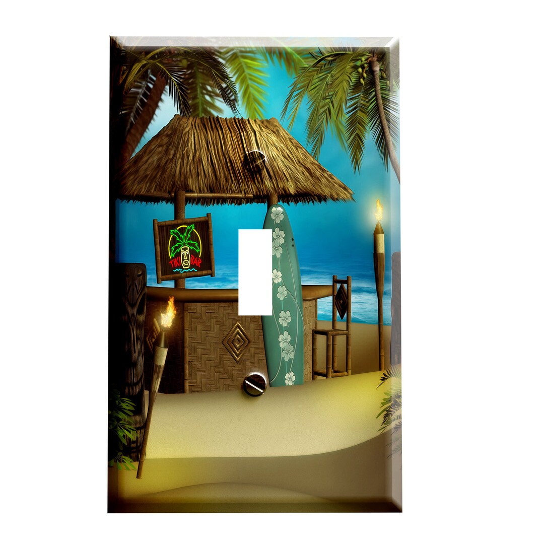 Tiki Surf Bar Decorative Switchplate Cover - Etsy
