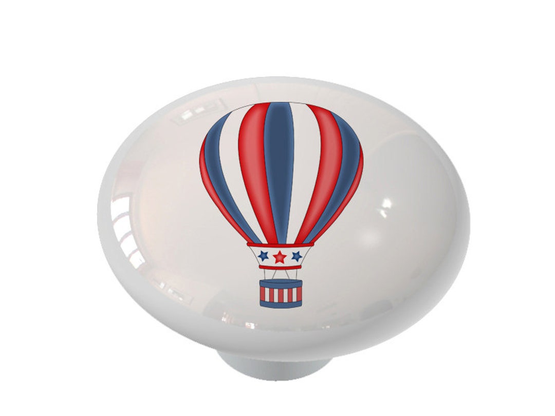 American Hot Air Balloon Decorative Ceramic Round Drawer Knobs , Cabinet Knob, Drawer Pull - Etsy