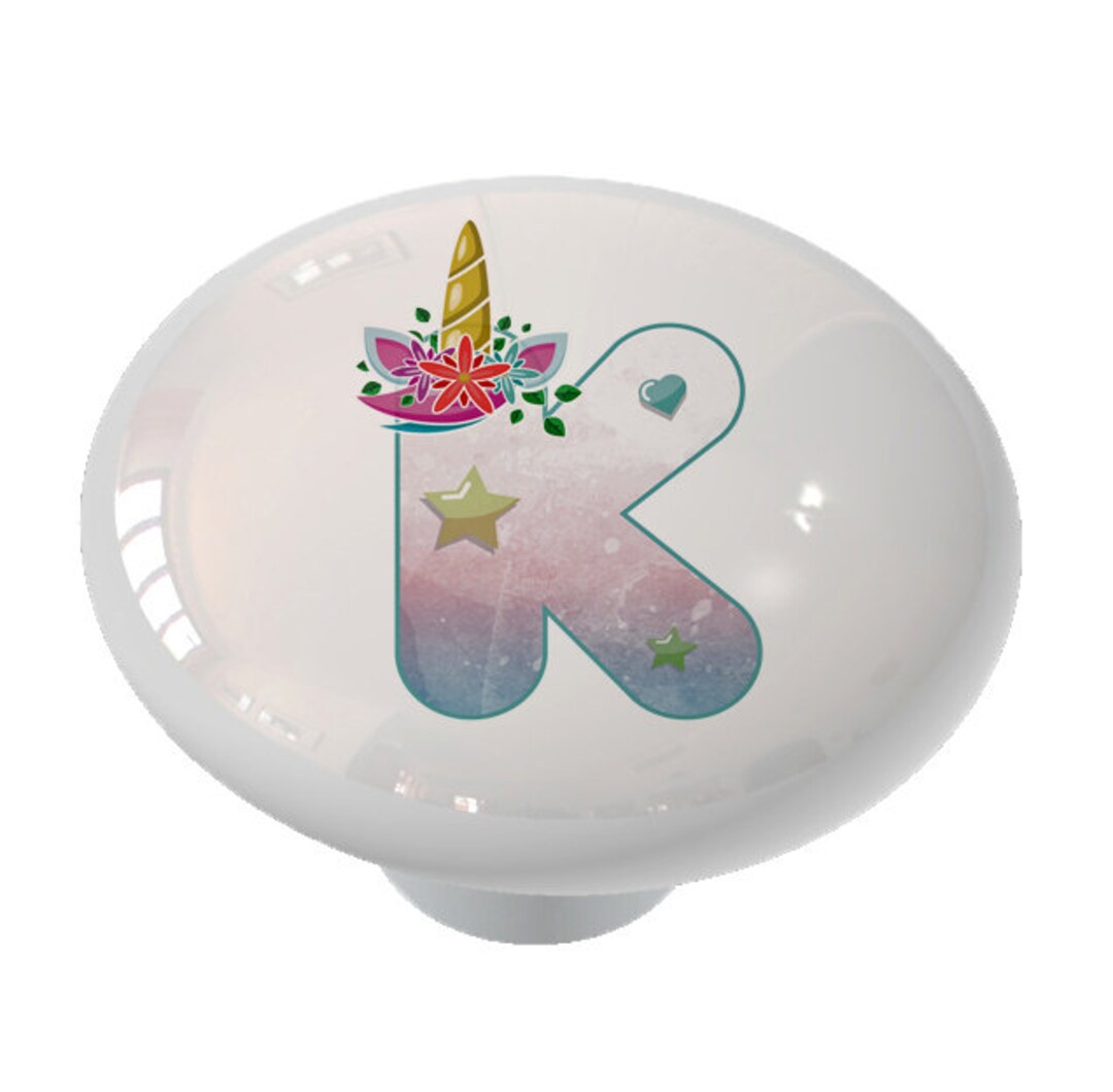 Unicorn Letters K - T You Pick Letters Decorative High Gloss Ceramic ...