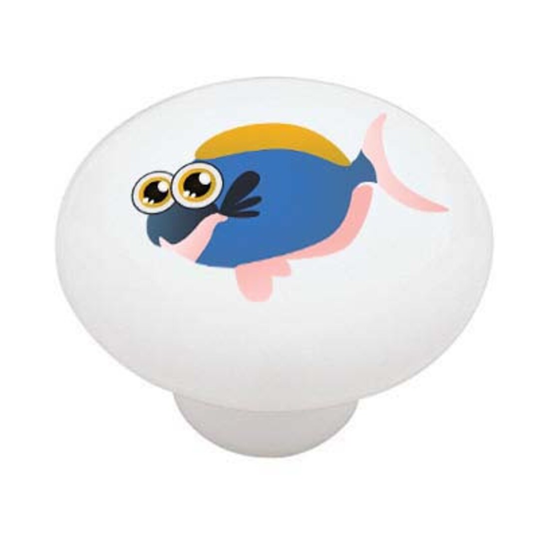 Tropical Fish Peeper Decorative Round Drawer Knob - Etsy