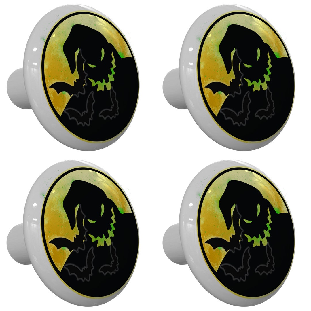 Set of 4 Boogie Man Nightmare Nightmare Before Christmas Ceramic Drawer ...