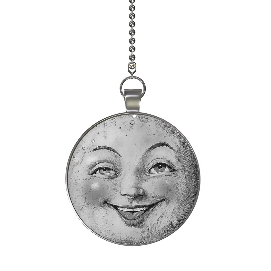 Jolly Moon Glow in the Dark Ceiling Fan / Light Pull Pendant With Chain ...