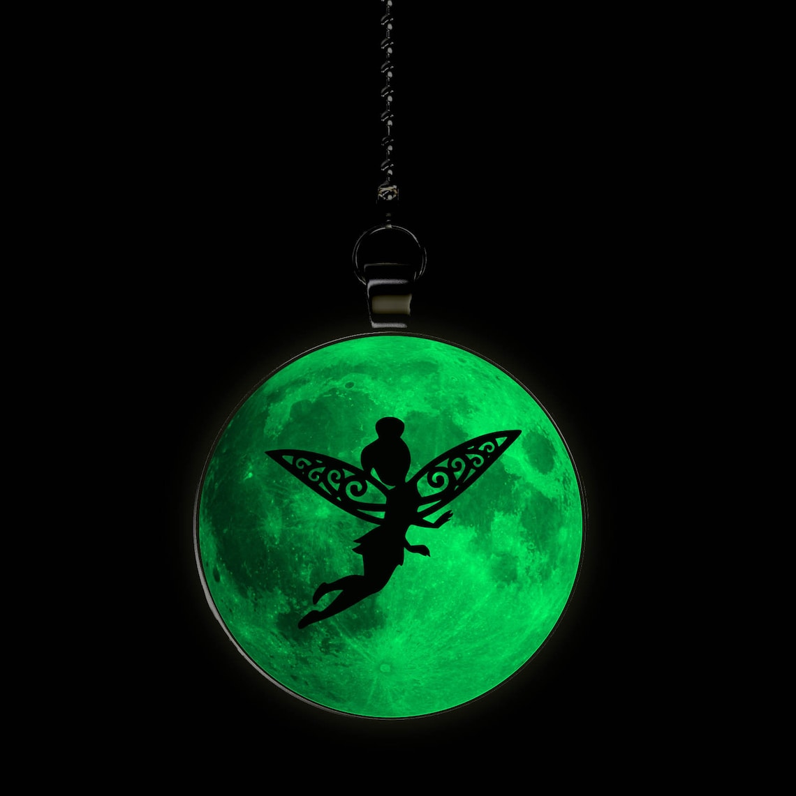 Flying Pixie Moon Glow in the Dark Ceiling Fan / Light Pull - Etsy