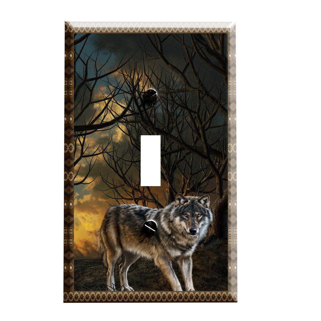 Wolf Lodge Decorative Switch Plate Cover - Etsy