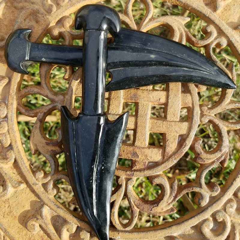 Black Obsidian Knife - Etsy