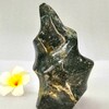 Ocean Jasper Flame Statue Geode Vug Natural Hand Made Carved Stone Sea ...