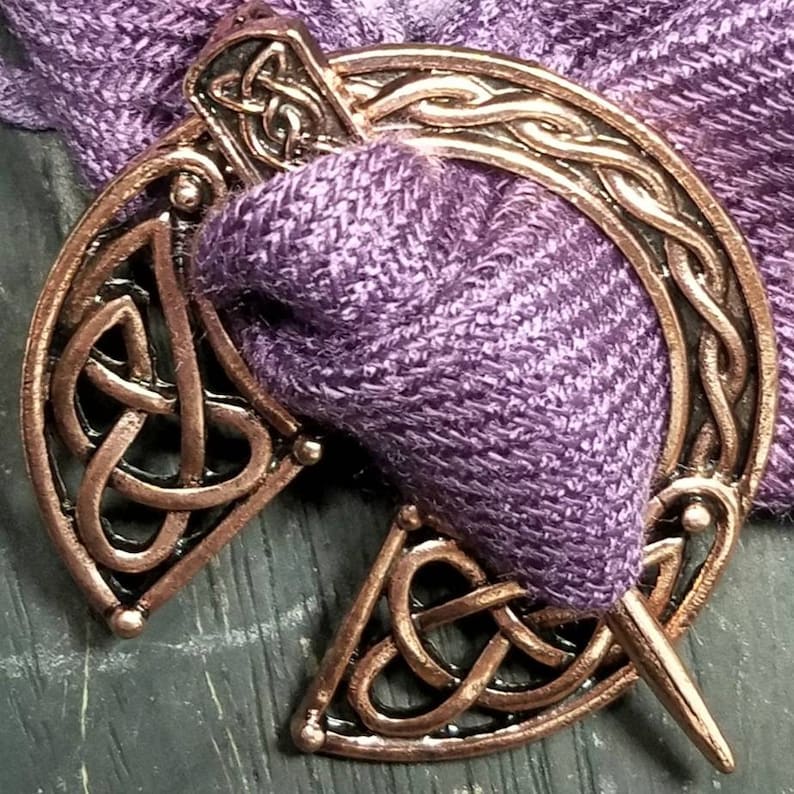 Gorgeous Brooch Pin Celtic Knot Pin Irish Shawl Cloak Pin - Etsy