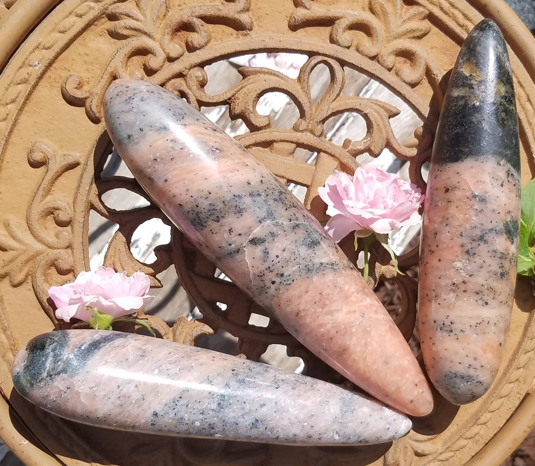 Lg Sunstone Crystal Massage Wand Sun Stone Crystal Yoni Stone - Etsy