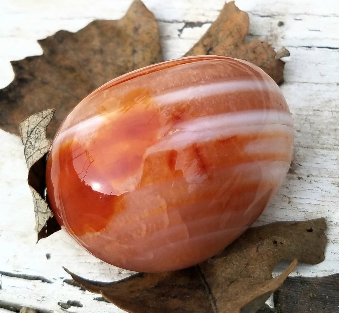 Large Carnelian Agate Palmstone Geode Natural Prosperity Reiki Crystal ...