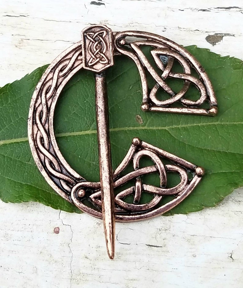 Brooch Pin Celtic Knot Pin Irish Shawl Cloak Pin Scarf Kilt | Etsy