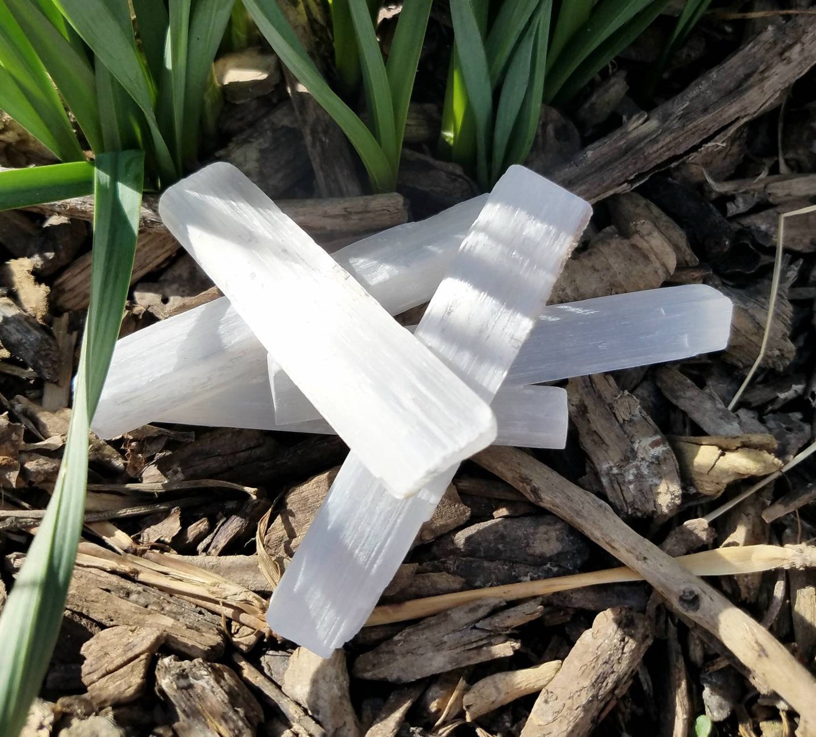 Charging Sticks Selenite Crystal Cleansing Charging Moon | Etsy