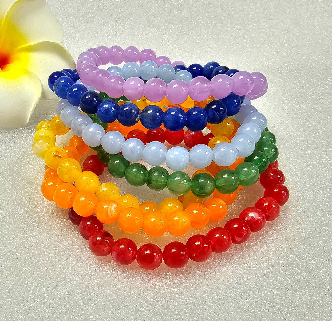 7 Chakra Bracelet Set Stackable Yoga Healing Natural Stone Reiki ...
