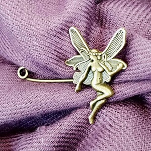 Fairy Goddess Brooch Pin Celtic Knot Pin Shawl Cloak Pin Scarf Kilt Fae ...