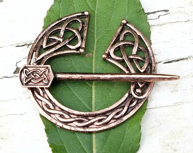 Brooch Pin Celtic Knot Pin Irish Shawl Cloak Pin Scarf Kilt | Etsy