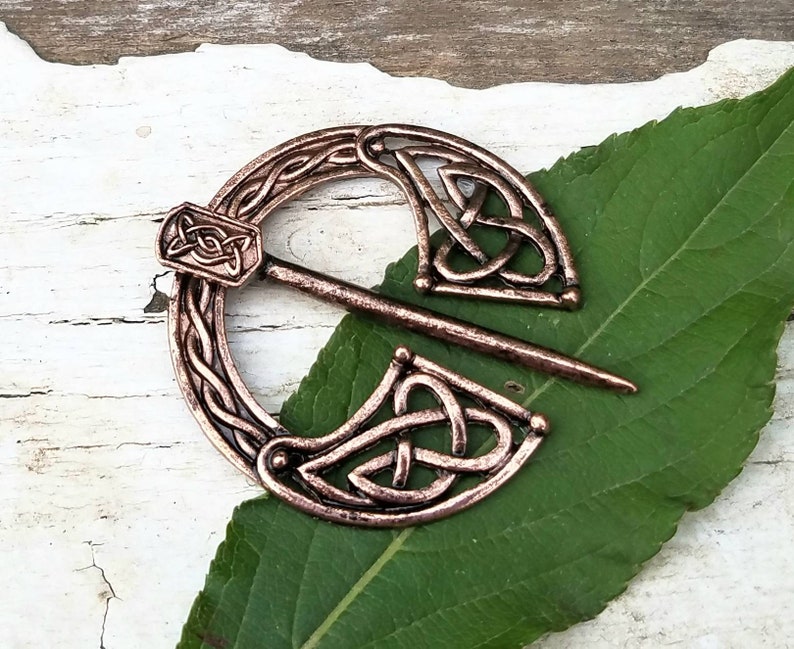 Brooch Pin Celtic Knot Pin Irish Shawl Cloak Pin Scarf Kilt | Etsy