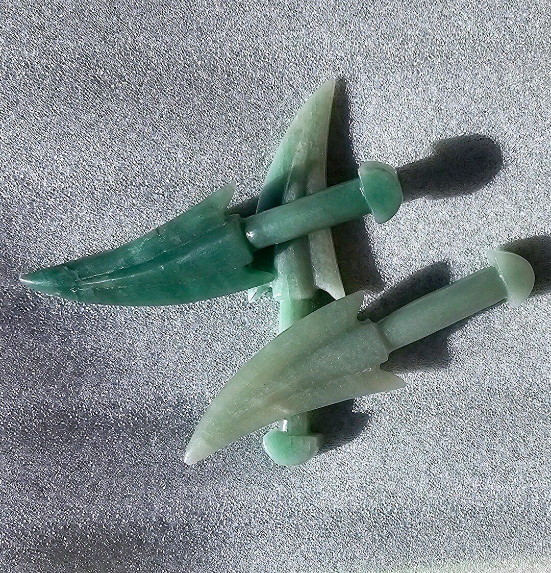 Green Aventurine Athame Dagger Knife Crystal Ceremony Altar Scrying ...