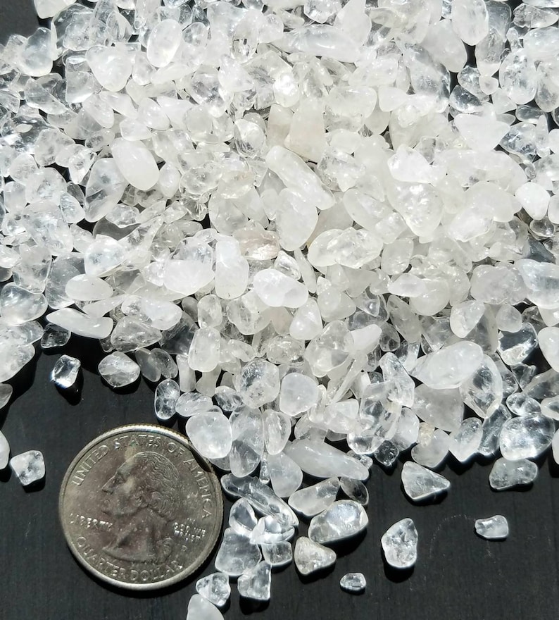 Clear Quartz Chips Small Nuggets Bottles White Jewelry Making - Etsy
