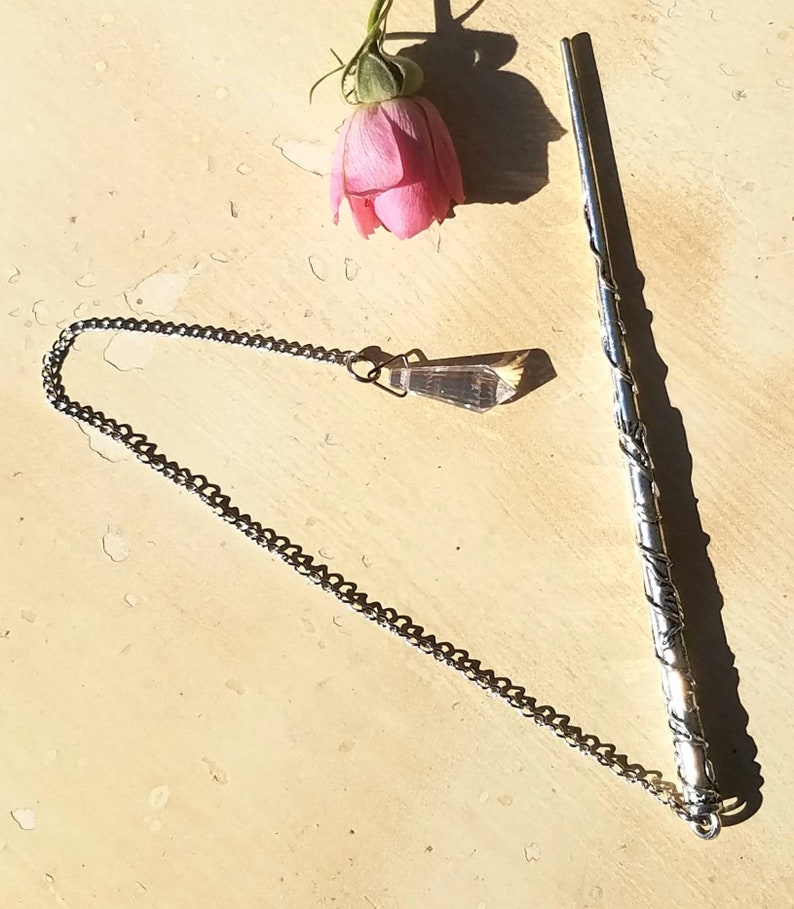 Wand Magic Magical Enchanted Pendulum Crystal Prism Dowsing | Etsy