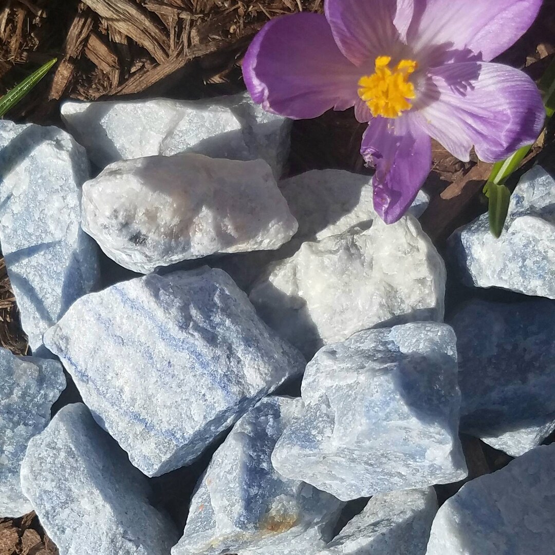 Blue Quartz Raw Rough Stone Crystal Healing Protection Chakra ...
