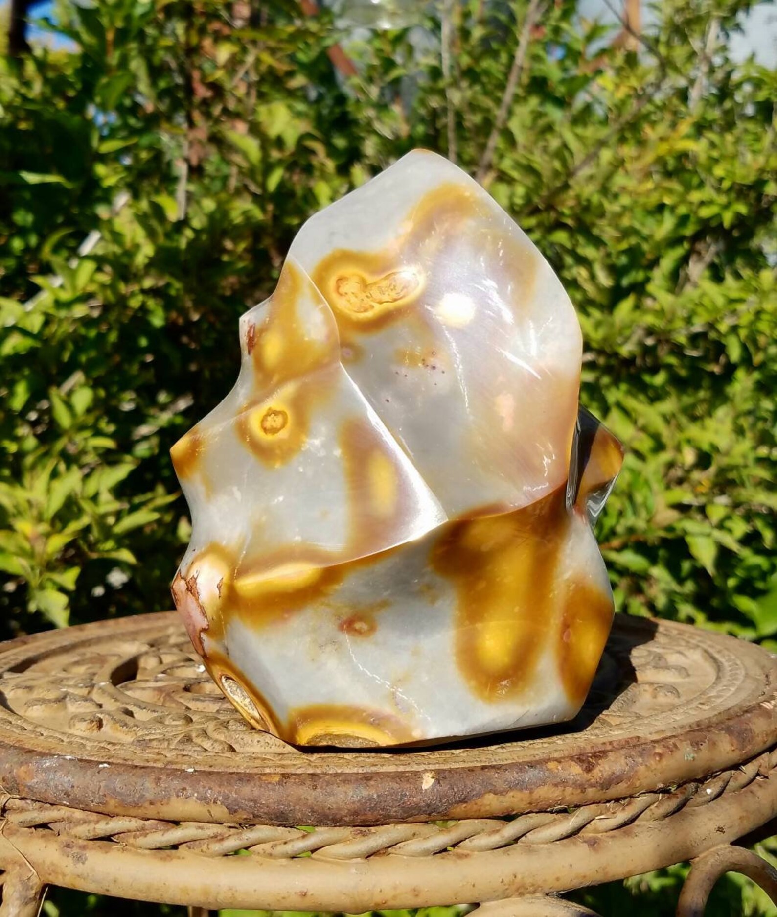 Large Polychrome Jasper Flame Stone Crystal Natural Stone - Etsy