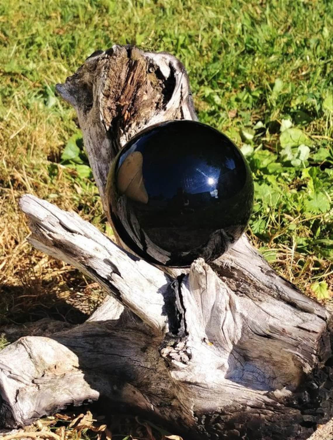 Large Black Obsidian Sphere Crystal Ball Orb Scrying - Etsy