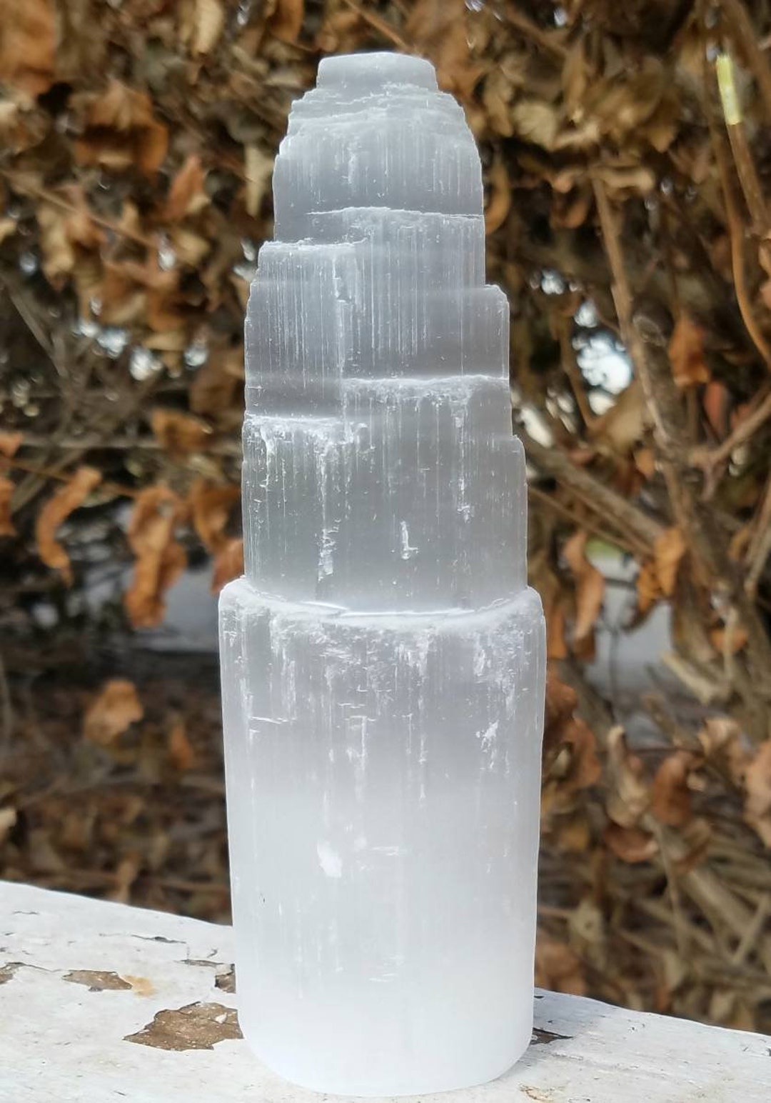 Small Selenite Tower Crystal Crystal Clearing Charging Healing Chakra ...