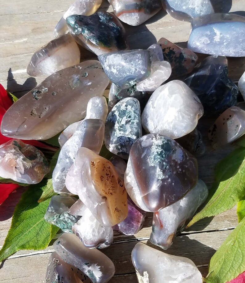 RARE Amethyst Tumbled Cluster Crystal Quartz Point Gemstone | Etsy