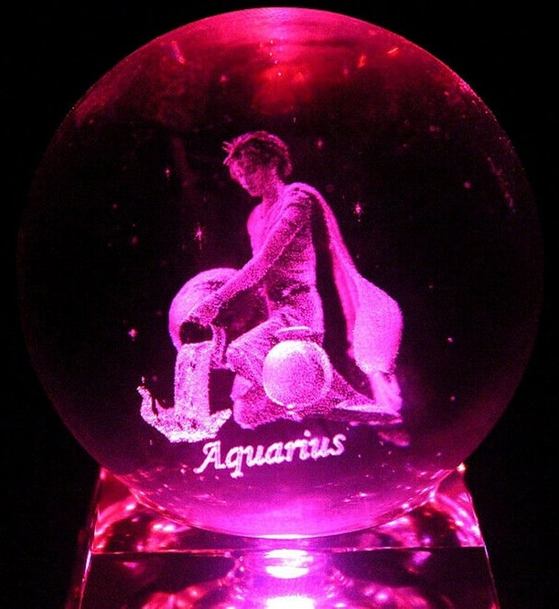 Clear Glass LED Light Display Stand Crystal Ball Tower Holder - Etsy