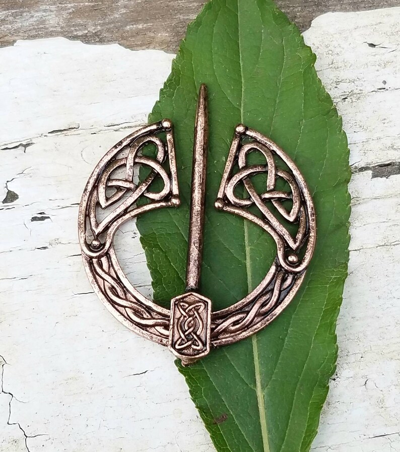Brooch Pin Celtic Knot Pin Irish Shawl Cloak Pin Scarf Kilt | Etsy