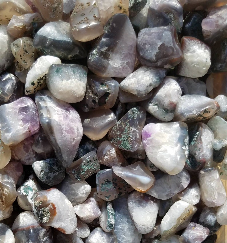 RARE Amethyst Tumbled Cluster Crystal Quartz Point Gemstone | Etsy